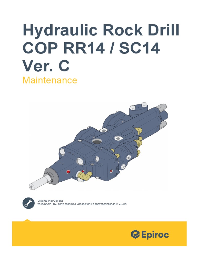 9852 3895 01b Maintenance Instructions COP RR14 SC14 Ver. C | PDF | Lubricant | Manufactured Goods