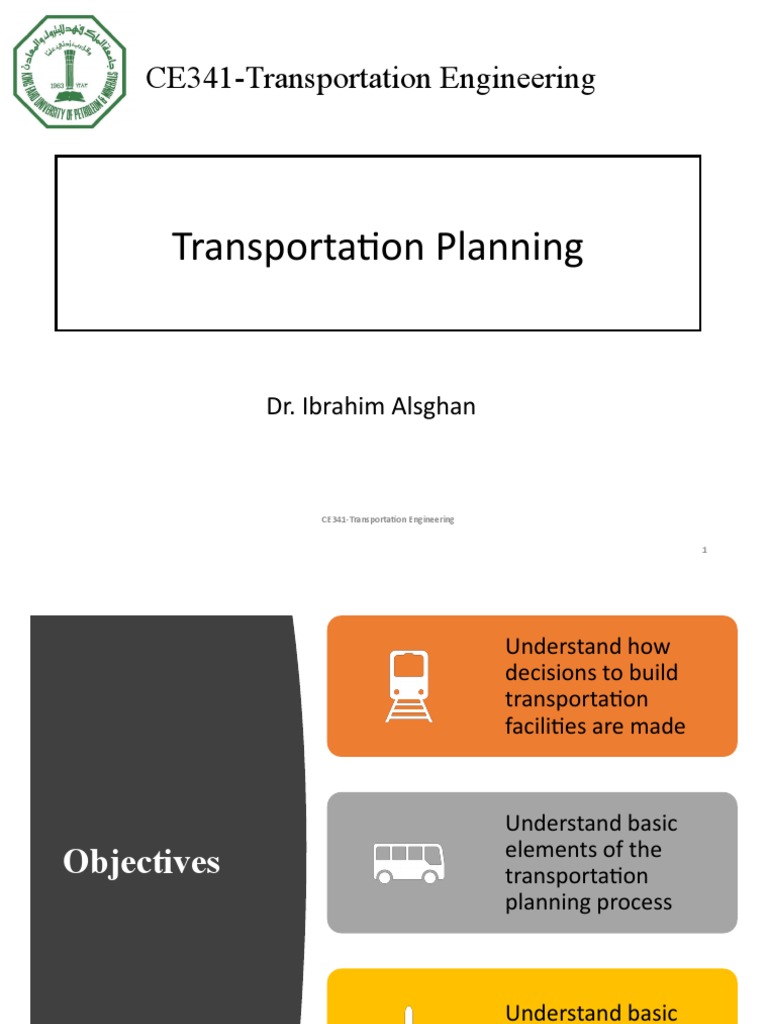 Transportation Planning Overview | PDF | Transport