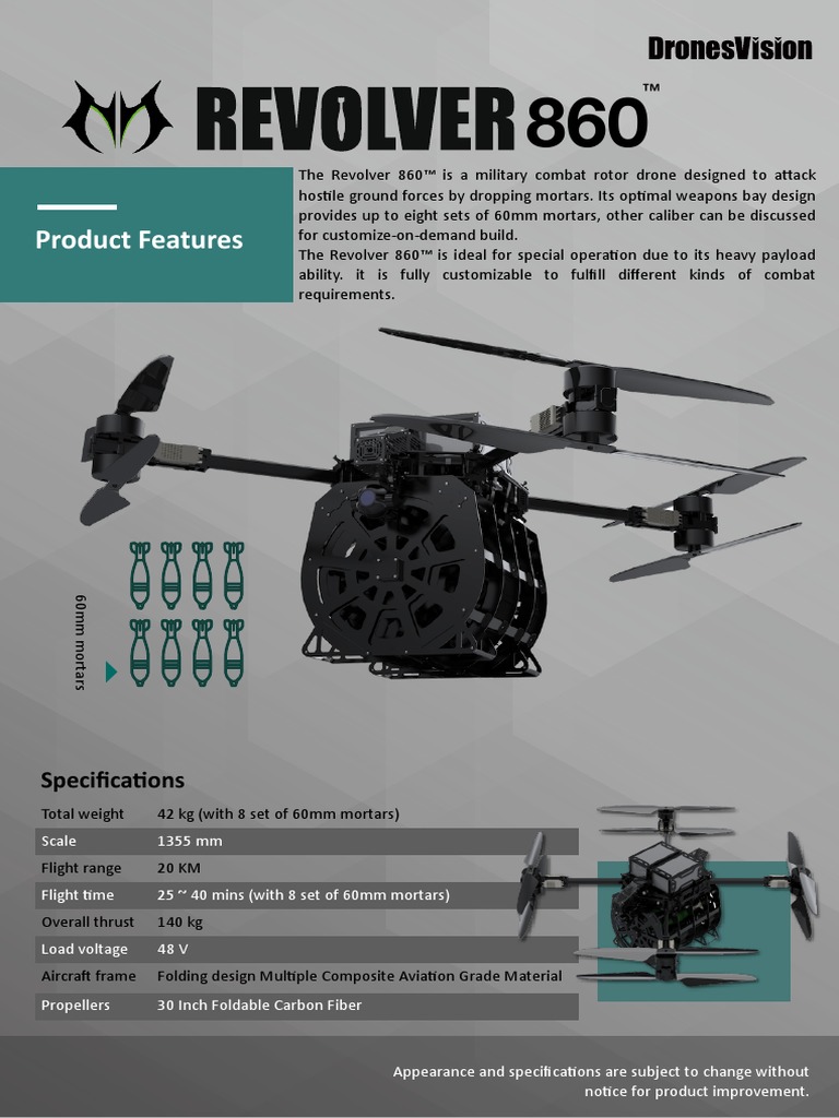 DronesVision Revolver 860 | PDF | Electronics | Information And Communications Technology