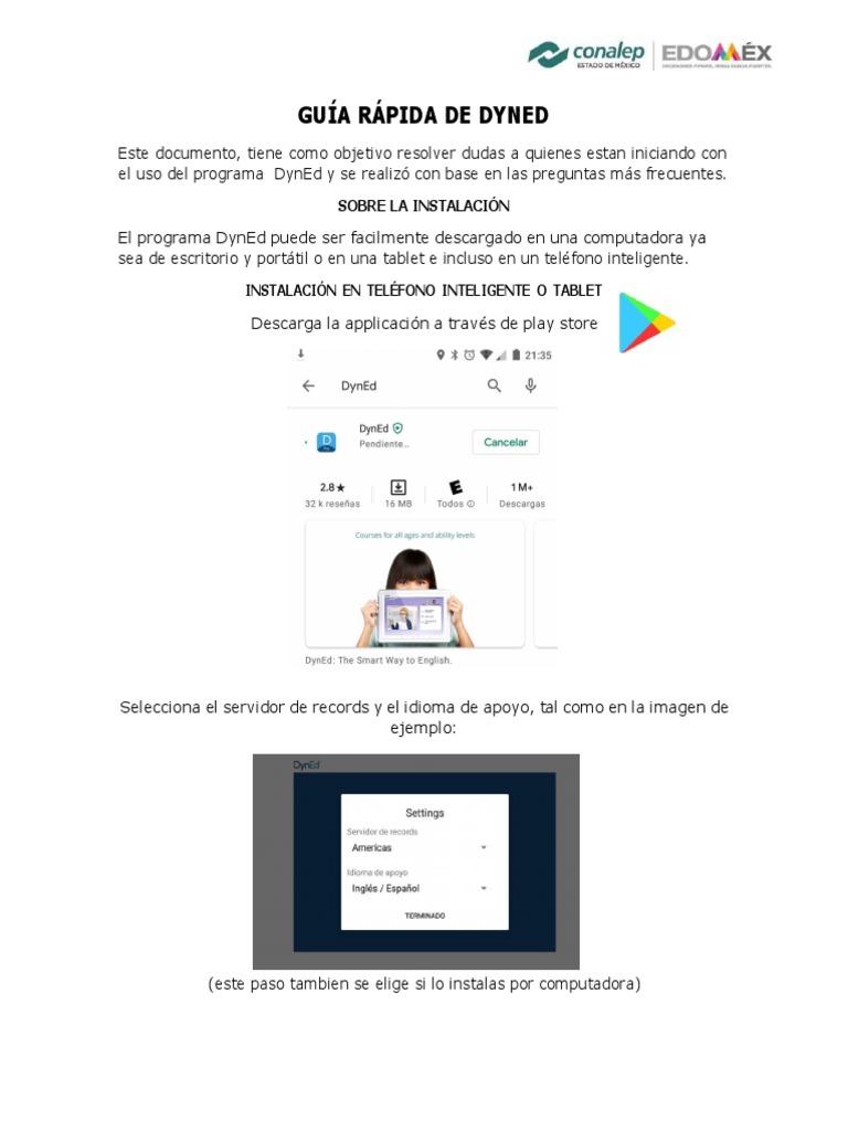 Guia Rapida de DynEd 2021 | PDF | Contraseña | Prueba (evaluación)