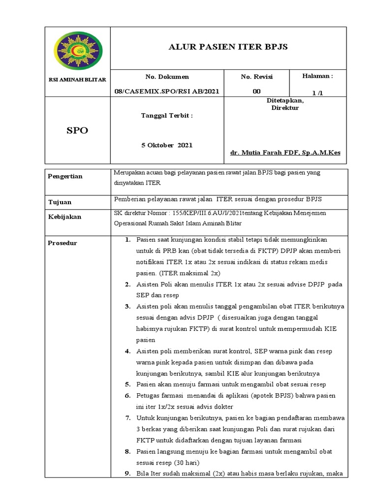 8.spo Iter BPJS | PDF