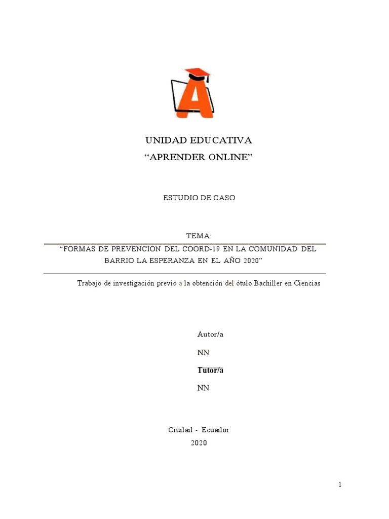 Ejemplo Proyecto de Grado | PDF | Salud mental | Virus