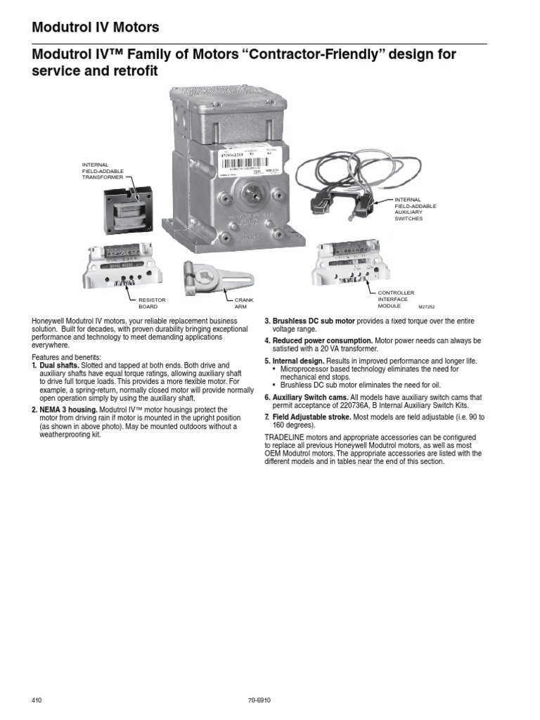 Modutrol IV Motors Modutrol IV™ Family of Motors "Contractor-Friendly ...