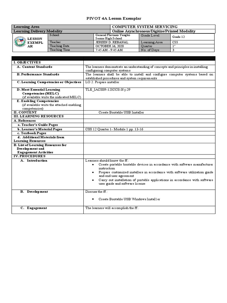 CSS 12 Le Week2b | PDF | Installation (Computer Programs) | Learning