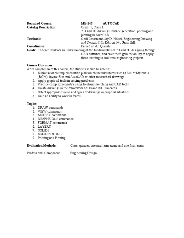 CAD Outline | PDF | Art | Computers