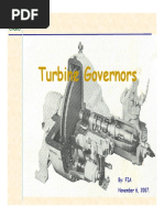 Basic Principle Turbine Governors & Types | PDF | Valve | Pump