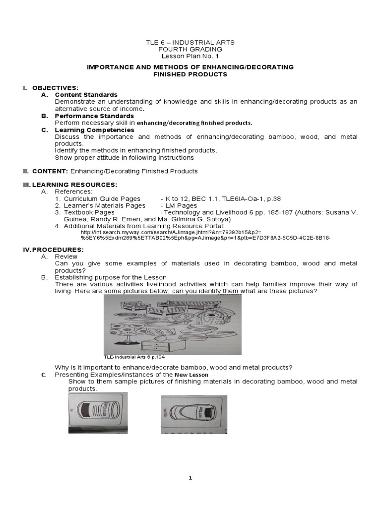 TLE Industrial Arts | PDF | Varnish | Paint