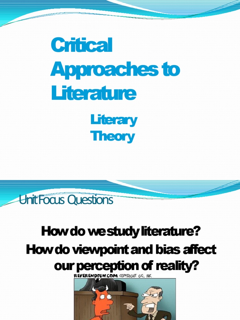 Criticalapproaches Literarytheory | PDF | Karl Marx | Feminism