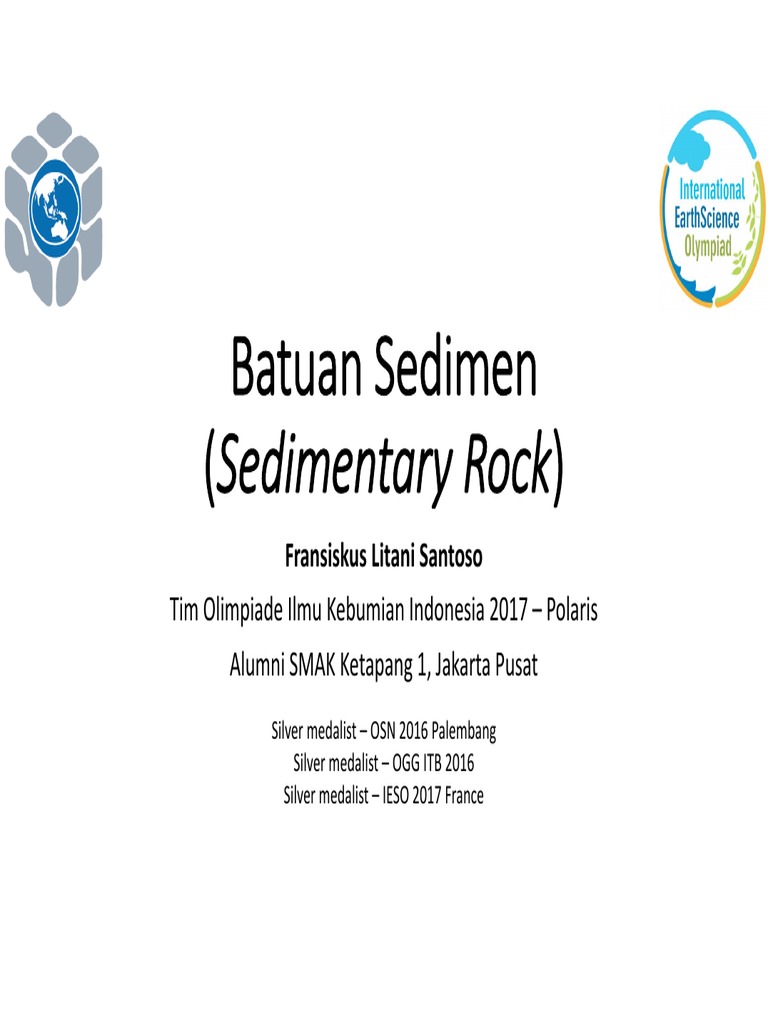 Batuan Sedimen (Sedimentary Rock) SANTOSO | PDF