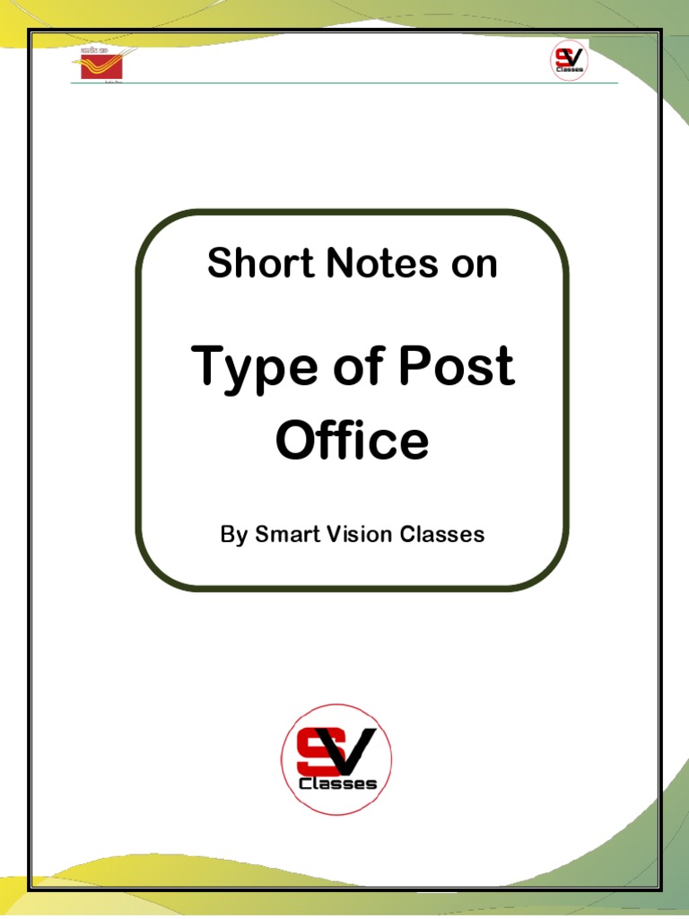 Types of Post Offices Explained | PDF | United States Postal Service | Mail