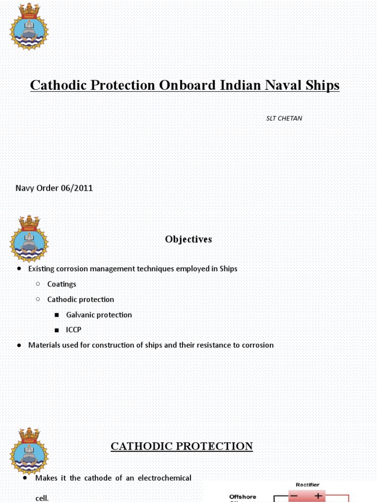 Cathodic Protection for Indian Naval Ships | PDF | Metals | Applied And ...