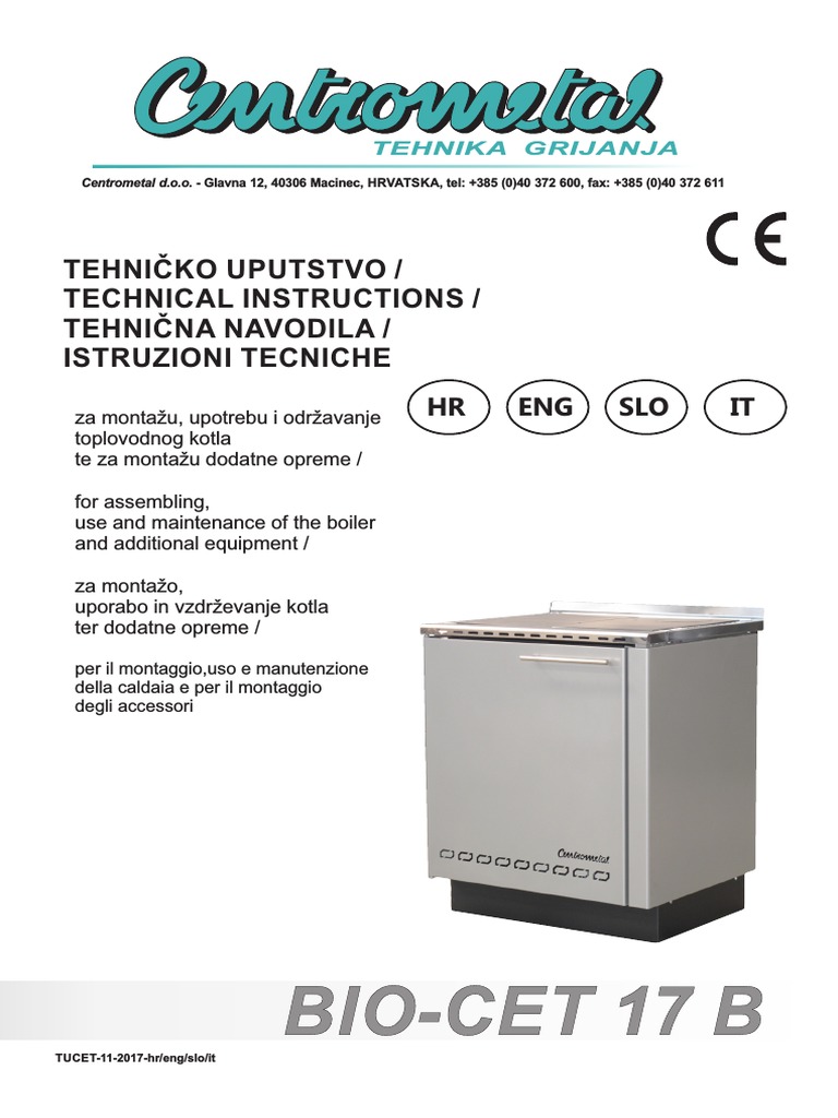 BIO CET 17 HR Eng Slo It | PDF
