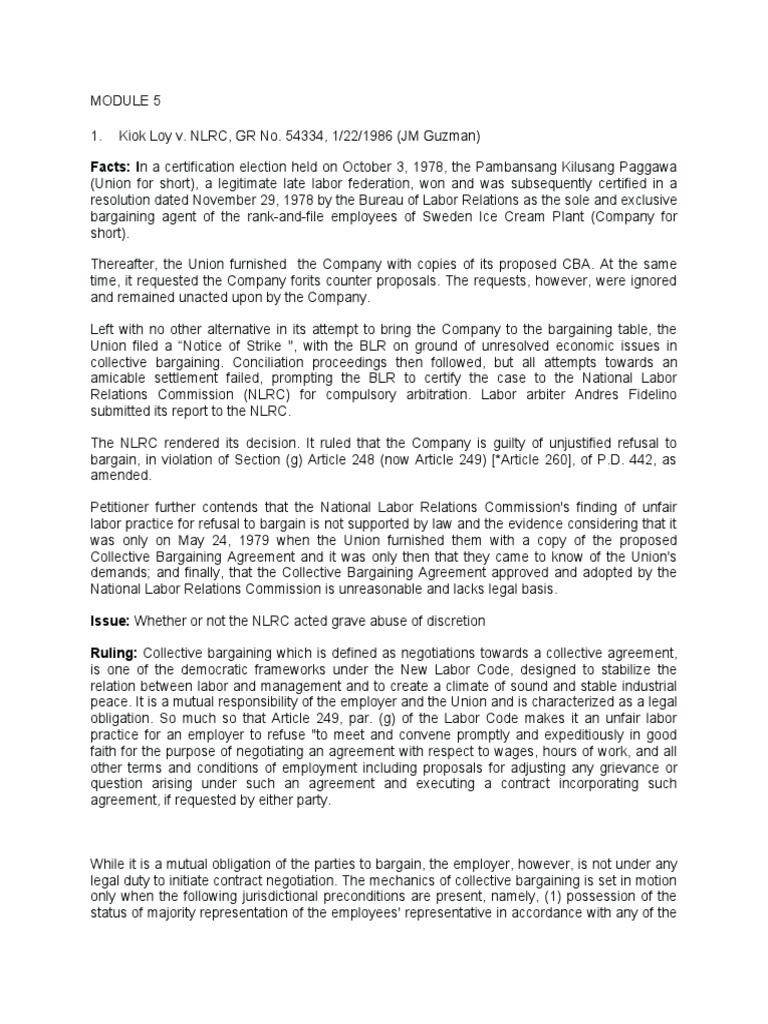 Lab 2MODULE 5 LAB2 | PDF | Collective Bargaining | Employment