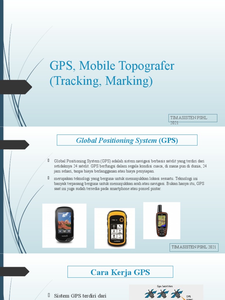 GPS dan Mobile Topografer: Tracking & Marking | PDF