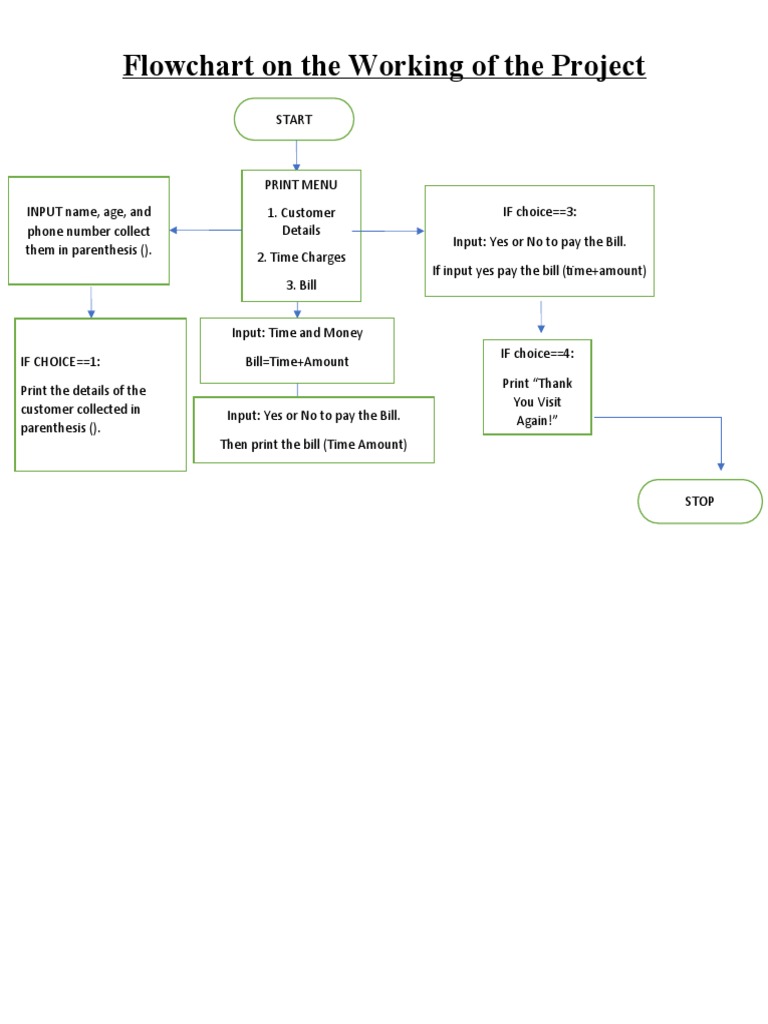 CS Project Flowchart | PDF