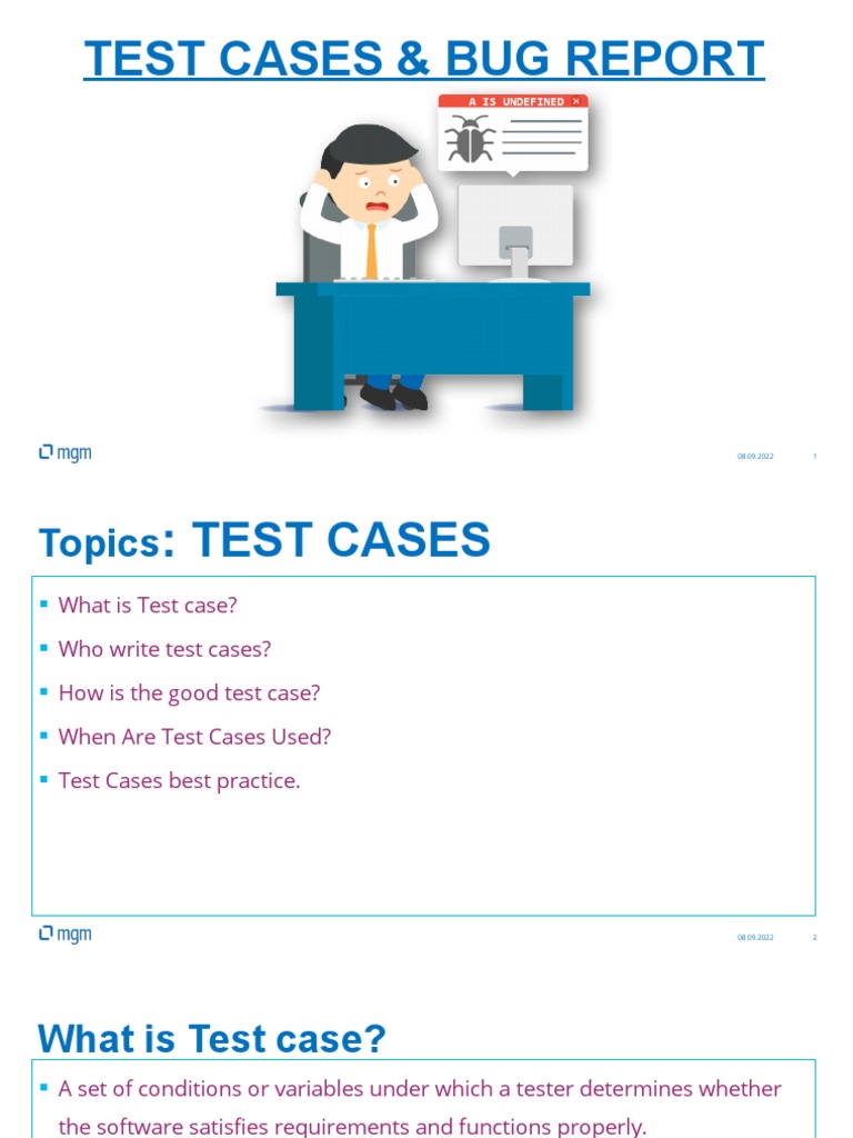 Test Case Bug Report | PDF | Software Bug | Software Test Case Bug Report | PDF | Software Bug | Software