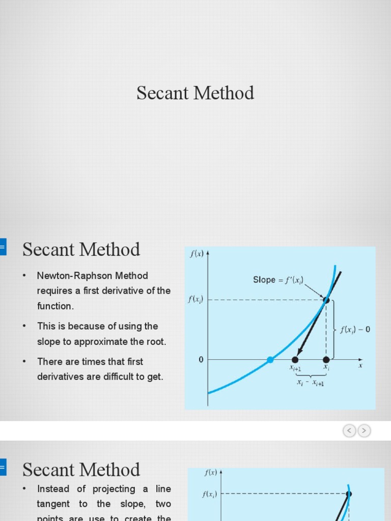 5 Secant Method | PDF