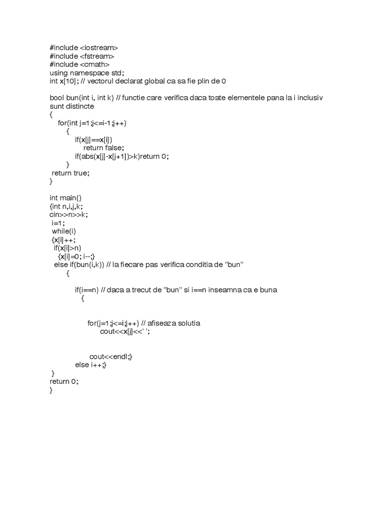 Problema Pbinfo | PDF