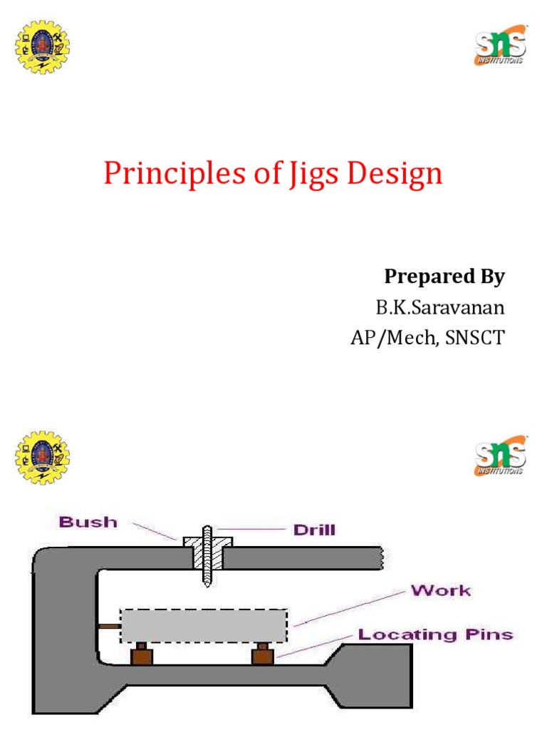 Principles of Jigs Design: Prepared by | PDF | Drill | Drilling