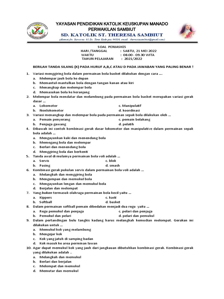 Soal Us Penjas | PDF