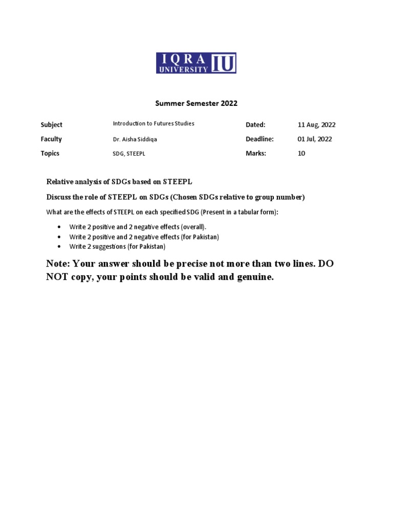 IFS Assignment 1 | PDF | Science