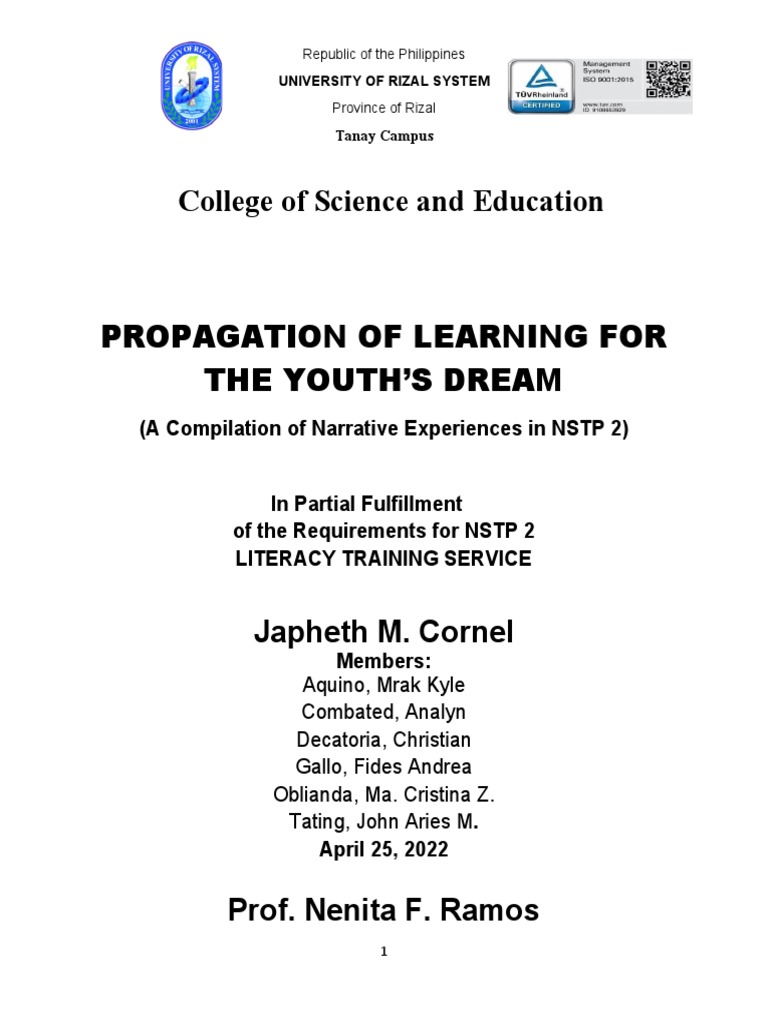 Liro Homes Literacy Program Report | PDF | Literacy | Learning