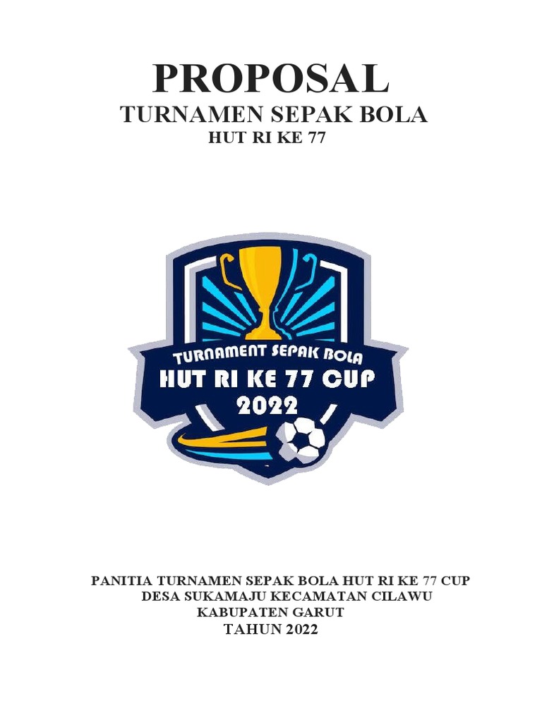 Proposal - Turnamen - Sepak - Bola - Hut - Ri - 77 New | PDF
