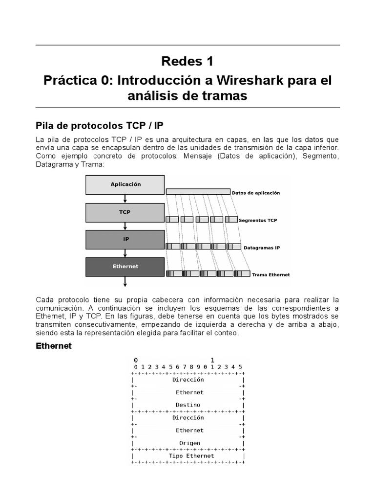 Wireshark Tut-Enunciado - p0 | PDF | Red de computadoras | Red de arquitectura
