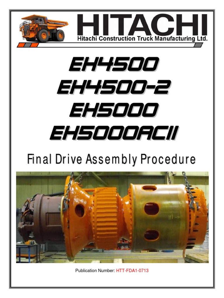 Final Drive Assembly Procedure Guide | PDF | Axle | Bearing (Mechanical)
