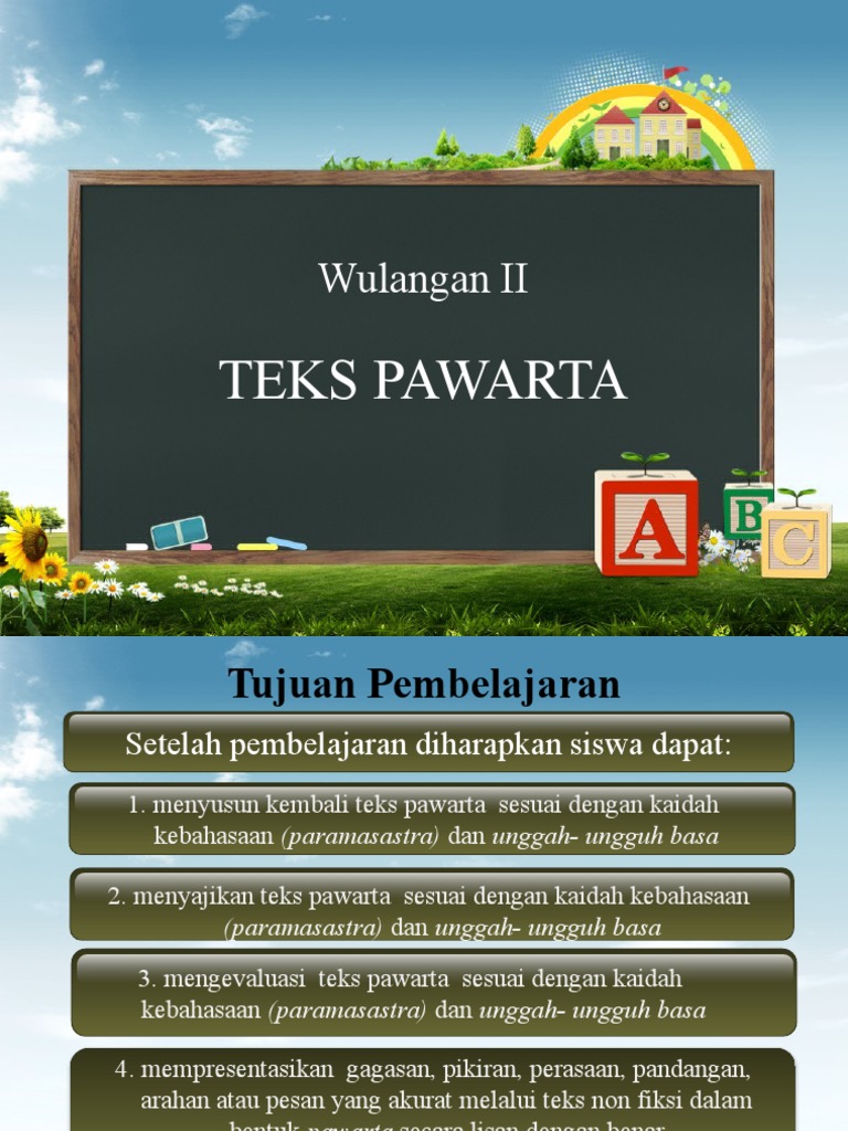 Struktur dan Ciri Teks Pawarta | PDF | Karier & Perkembangan | Kajian ...