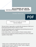 Fowler - Stages of Faith | PDF | Faith | Psychology