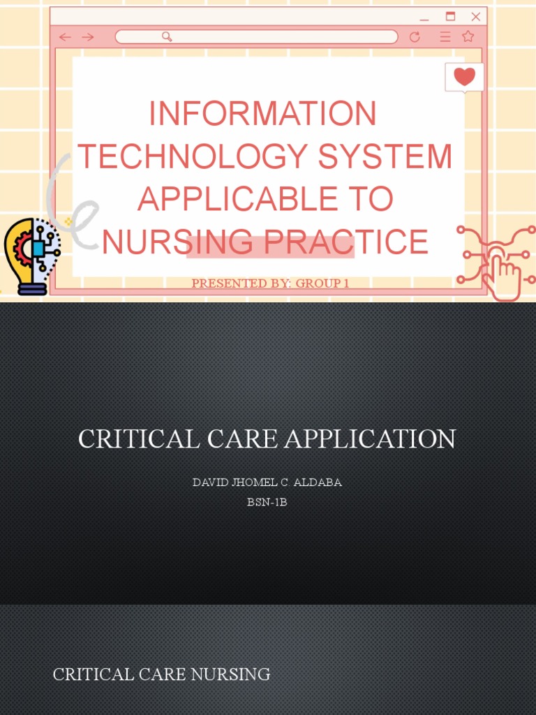 Information Technology System Applicable To Nursing Practice Pdf
