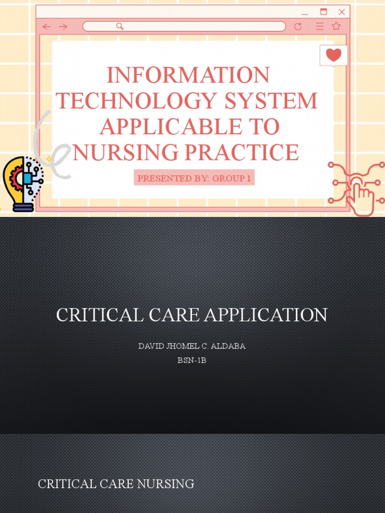 Information Technology System Applicable To Nursing Practice | PDF ...