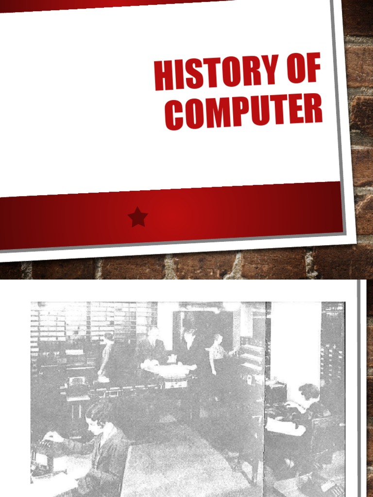 2 History of Computer | PDF | Machines | Computing