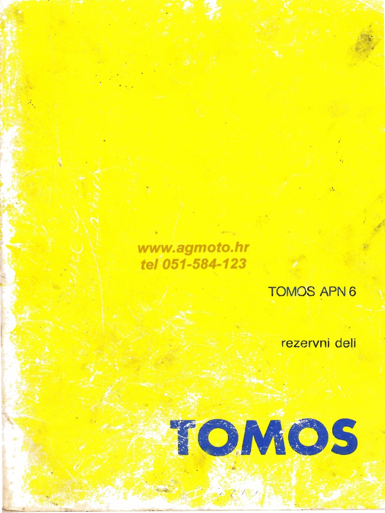 TOMOS-APN6-86G.-Priručnik | PDF