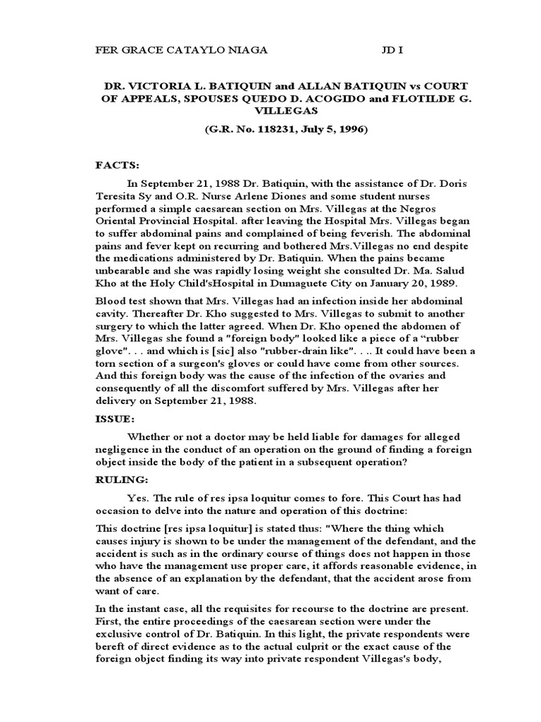 Batiquin Vs Court of Appeal | PDF | Negligence | Justice