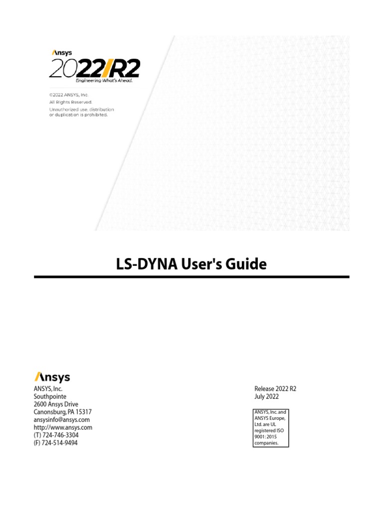 LS-DYNA Users Guide | PDF | Computing | Software Engineering