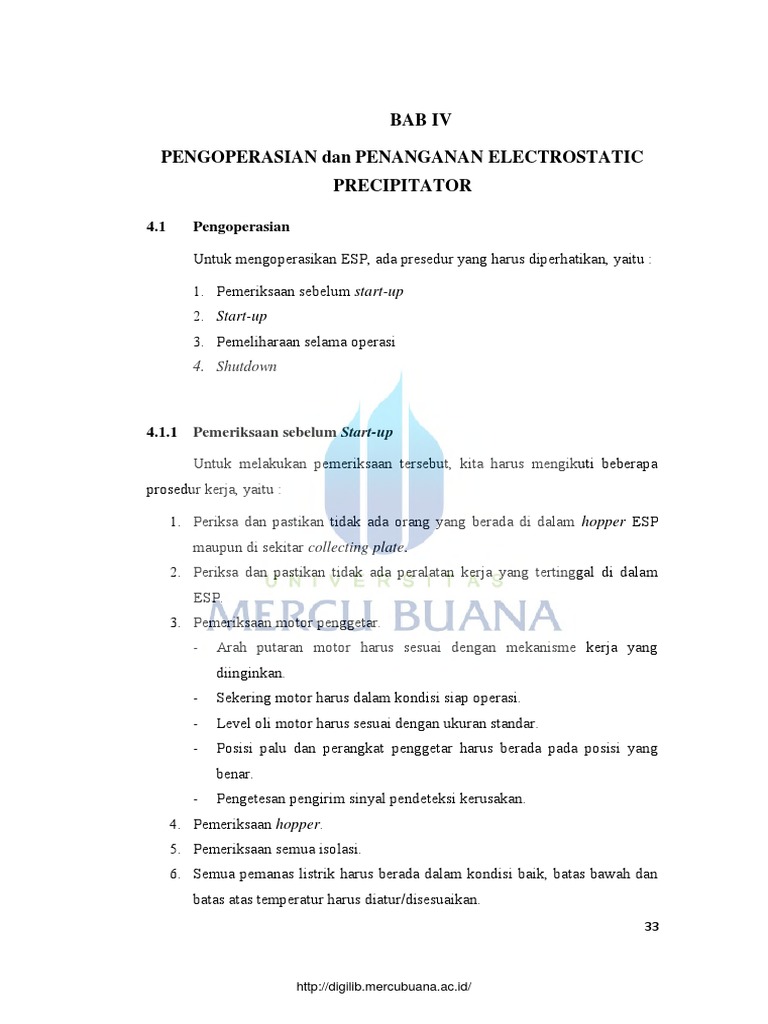 Bab IV Pengoperasian Dan Penanganan Electrostatic | PDF