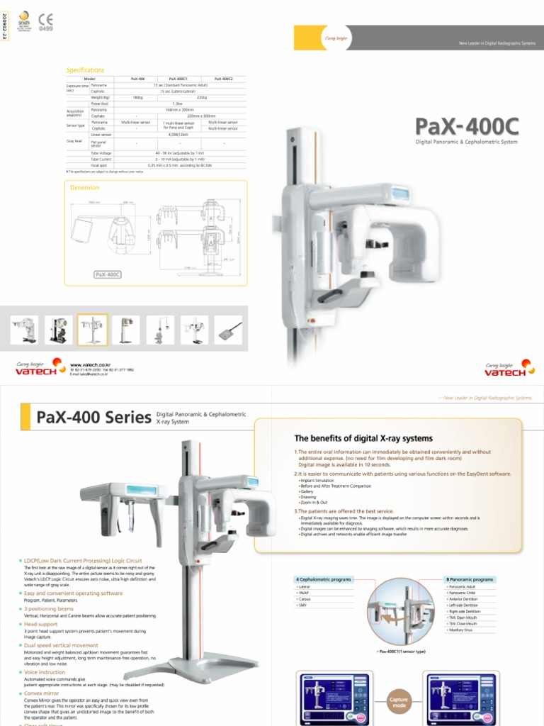 Vatech Pax-400c Brochure and Specs | PDF