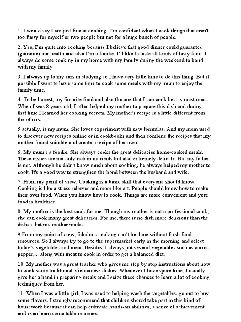 Topic 16 | PDF | Cooking | Foods Topic 16 | PDF | Cooking | Foods