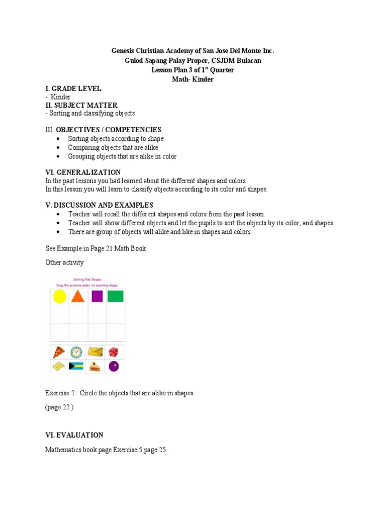 Kinder-Math-Lp Sorting and Classifying | PDF