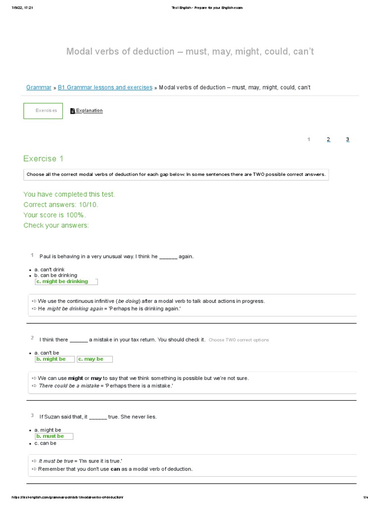 Test English - Prepare For Your English Exam | PDF | English Language ...
