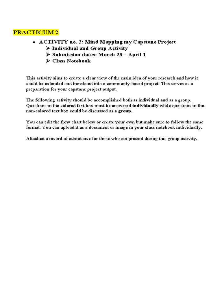 Capstone Project-Activity 2 | PDF | Self-Improvement | Science ...