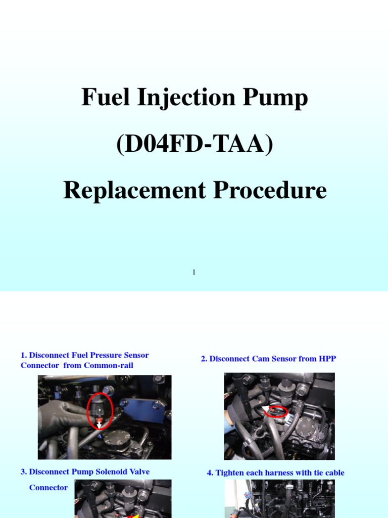 Mitsubishi Electric Engine Fuel Pump Replacement Procedure (Hcea) | PDF ...