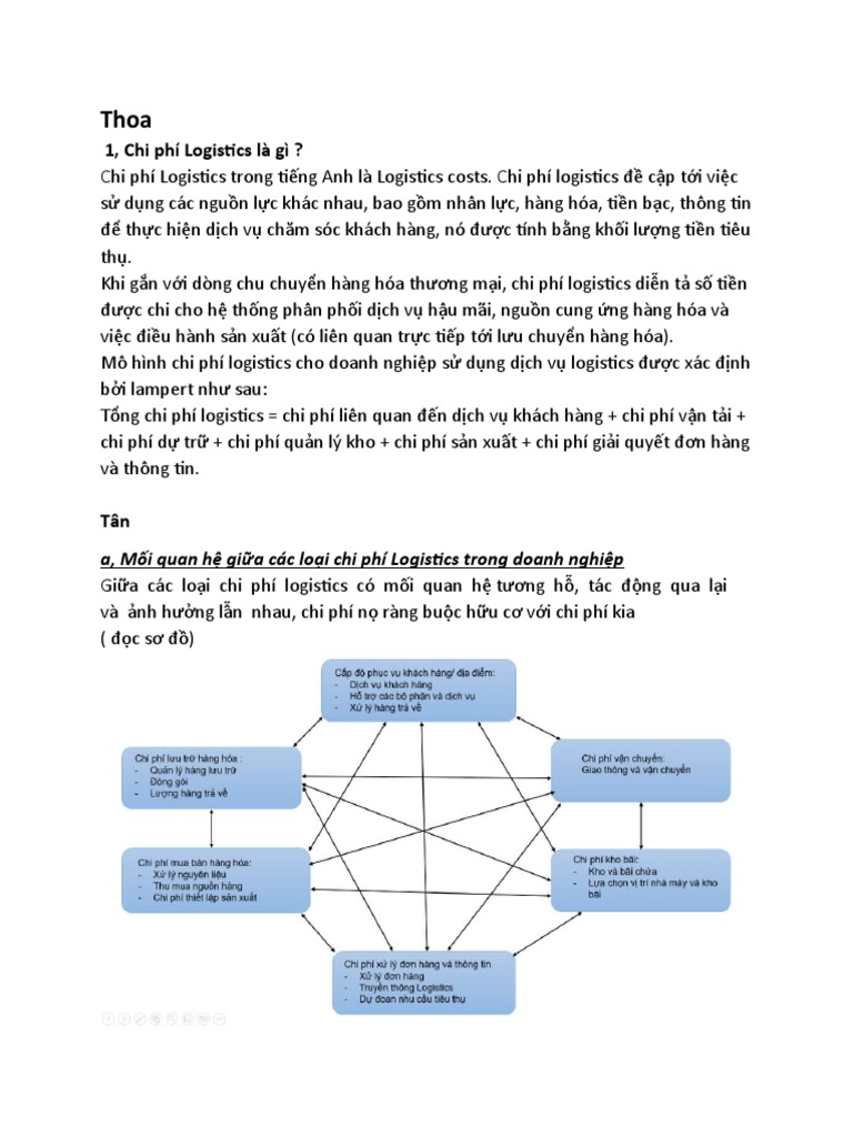 Thuyet Trinh Logicstic | PDF