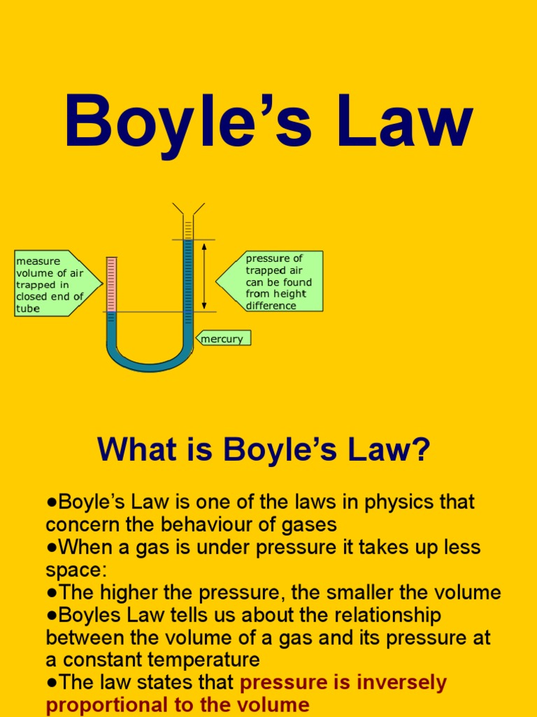 Boyles Law & Charles Law | PDF | Gases | Pressure