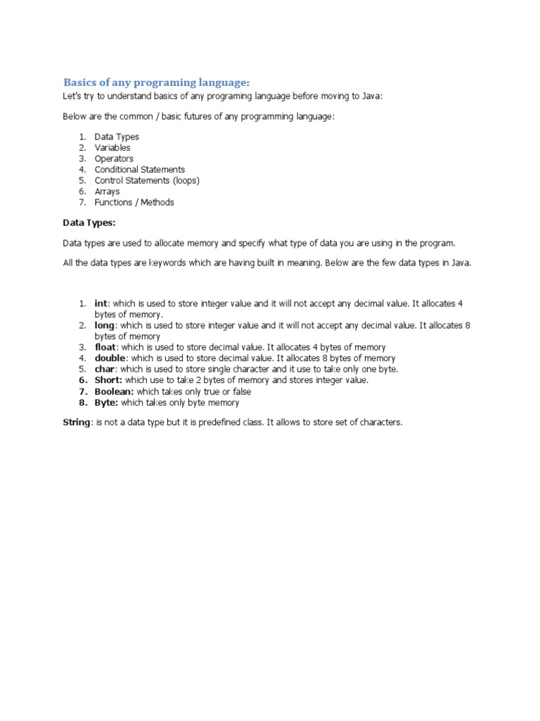 Java Basics Pdf Inheritance Object Oriented Programming Method 5368