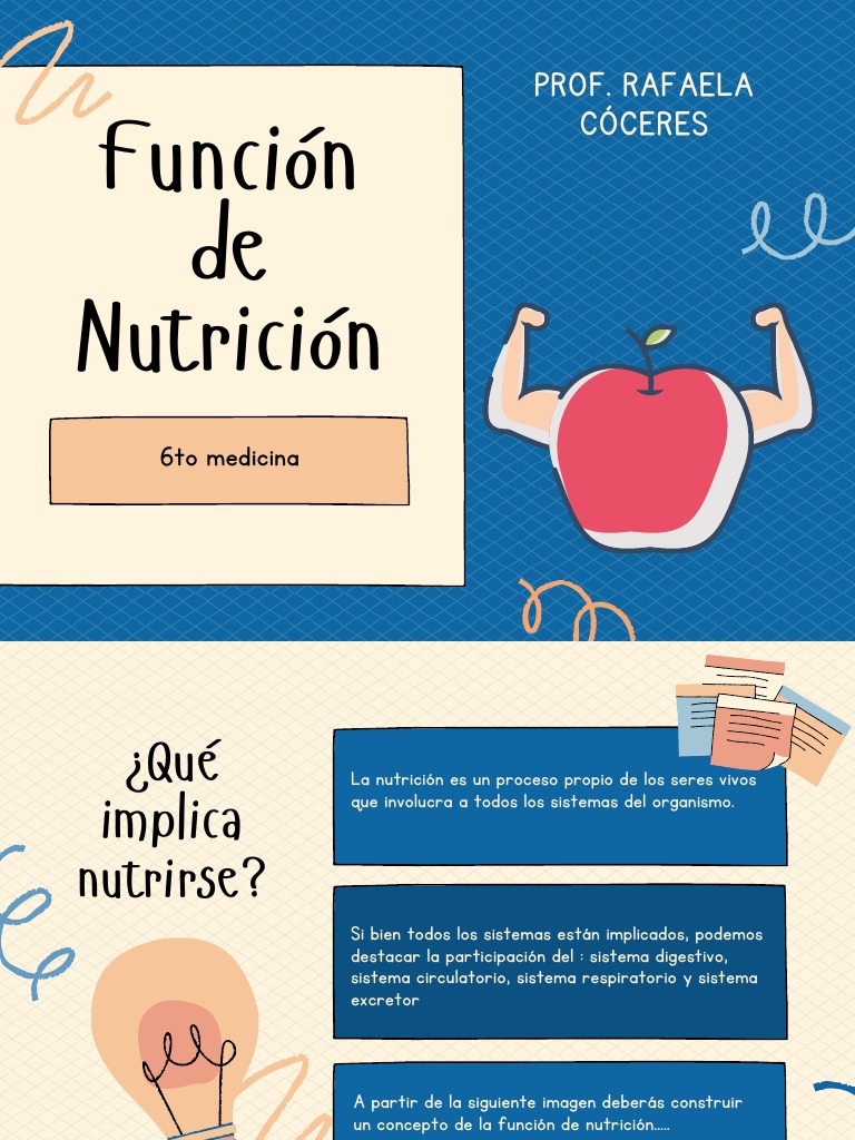 Función de Nutrición en Seres Vivos | PDF | Relaciones personales ...