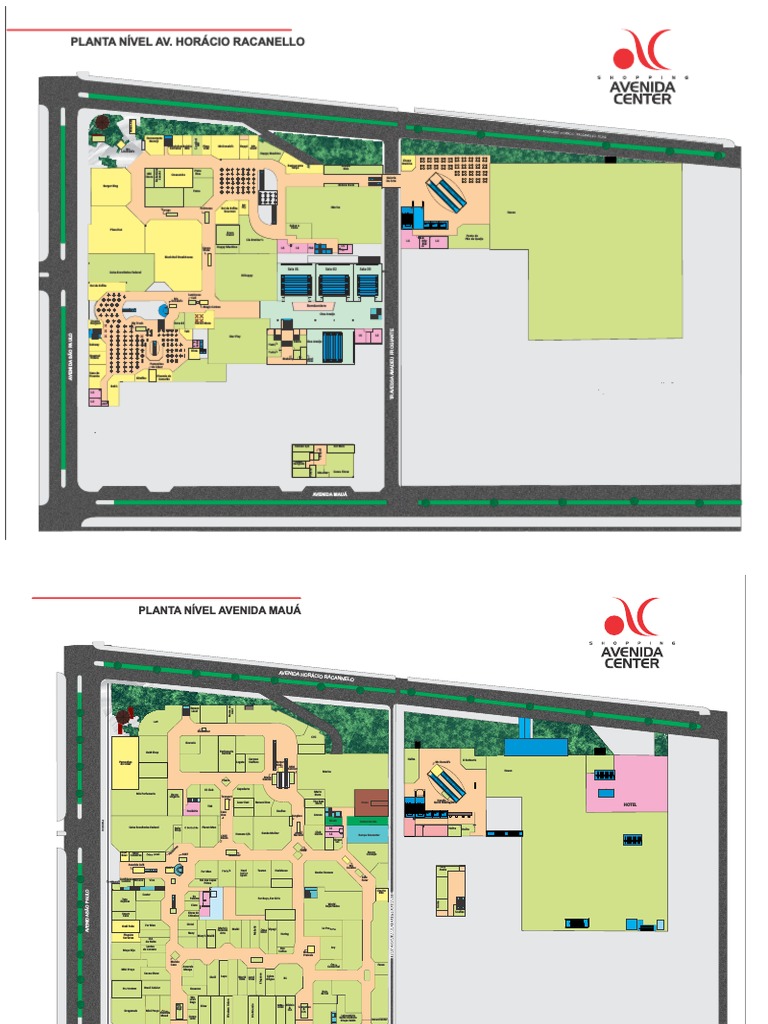 Mapa de Lojas Do Avenida Center. | PDF | Restaurantes | Indústria ...