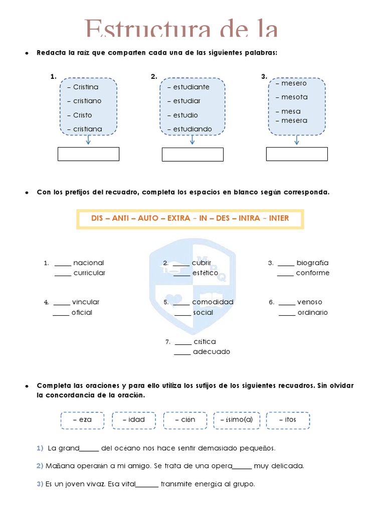 Estructura de La Palabra | PDF